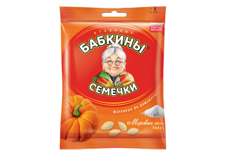Семечки тыквы отборные, жареные, с морской солью «Бабкины семечки», 70 ...