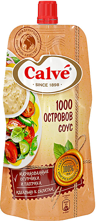 «Calve», соус «1000 островов», 230 г – купить по выгодной цене с ...