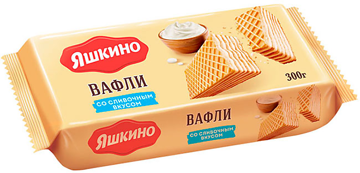 «Яшкино», вафли «Сливочные», 300 г – купить по выгодной цене с ...