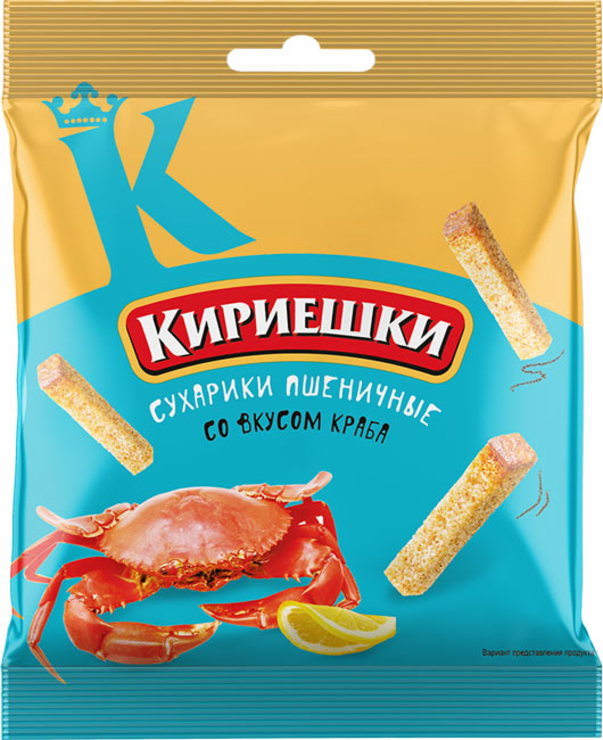 «Кириешки», сухарики со вкусом краба, 40 г – купить по выгодной цене с ...